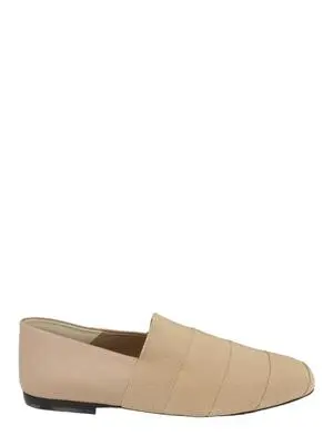 FERRAGAMO Panelled Grosgrain Loafers - Beige Khaki