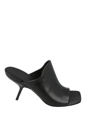 FERRAGAMO Era Leather Mules - Black