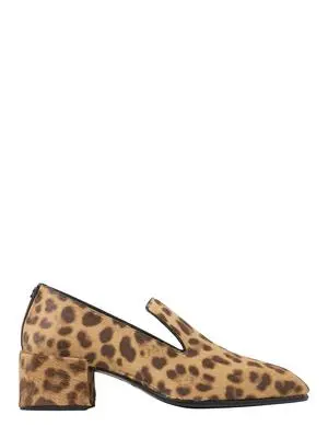 JIMMY CHOO Eliot 45 Leopard Print Heeled Loafers - Neutral