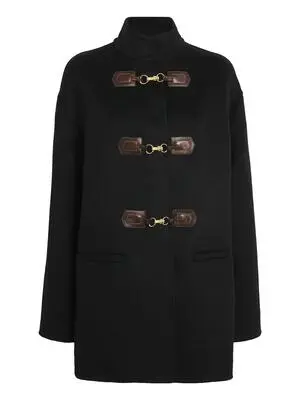 Sandro Wool Pea Coat - Black