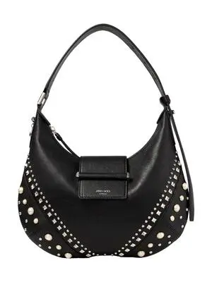 JIMMY CHOO Small Leather Bar Shoulder Bag