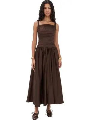 Aje Star Midi Dress - Chocolate