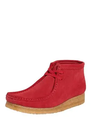 Clarks Wallabee Boots - Red Suede