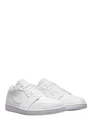 JORDAN Air 1 Low Basketball Sneakers - 136 White/white/white