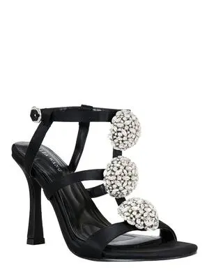 AZALEA WANG Bestella Ankle Strap Sandal - Black