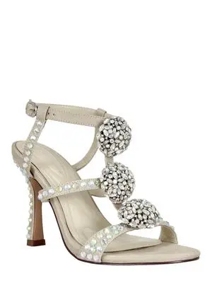 AZALEA WANG Bestella Ankle Strap Sandal - Champagne