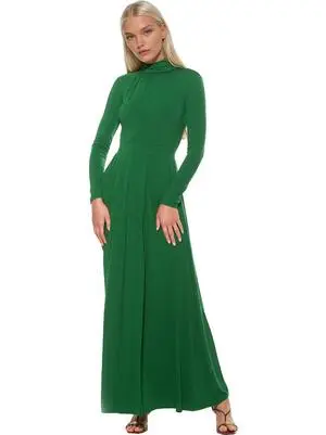 ALEXIA ADMOR Solene Fit And Flare Maxi Dress Emerald
