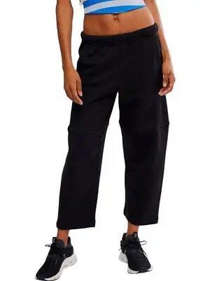 Free People FP Movement Top Score Cotton Pants Black