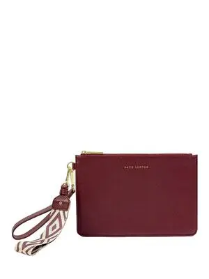KATIE LOXTON Hallie Wristlet Pouch - Cherry