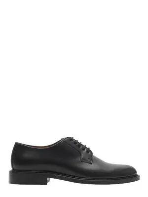 Burberry Leather Derby Shoes - Black
