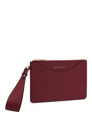 KATIE LOXTON Alba Wristlet Pouch - Cherry