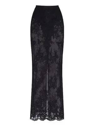 MILLA Lace Maxi Skirt - Black