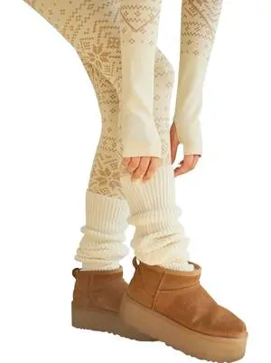 VITALITY Sweater Leg Warmers Oat