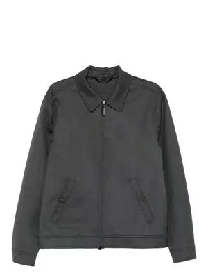 Brioni Mélange-effect Jacket - Grey