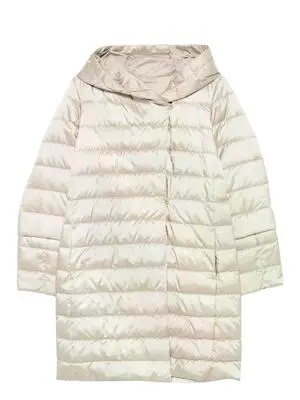 Max Mara Novef Hooded Quilted Coat - Neutrals