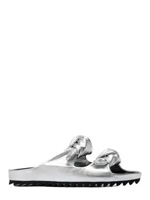 Officine Creative Pelagie 010 Knotted Sandals - Silver