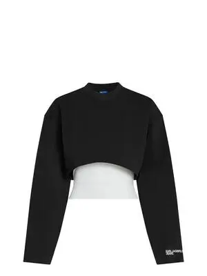 Karl Lagerfeld Layered Sweatshirt - Black