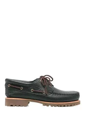 Timberland 30mm Textured Lace-up Boat Shoes - Green