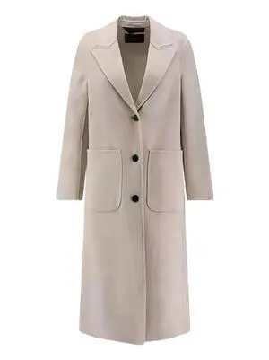 PALTO' Elsa Patch Pocket Coat - Neutrals