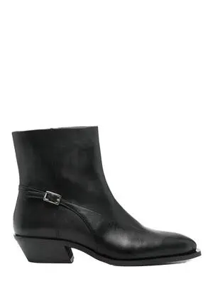 ALOHAS 35mm Buckle-strap Boots - Black