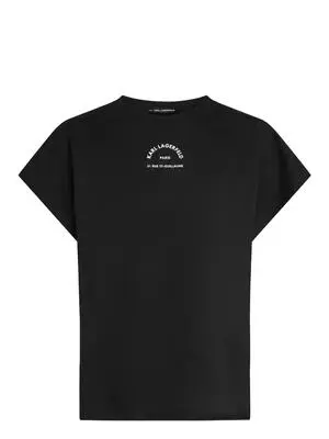 Karl Lagerfeld Rue St-guillaume Relaxed T-shirt - Black