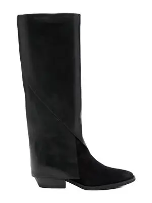 JULIE DEE 45mm Pointed-toe Boots - Black
