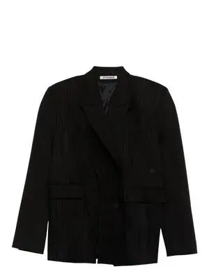 Ottolinger Pinstripe Double-breasted Blazer - Black