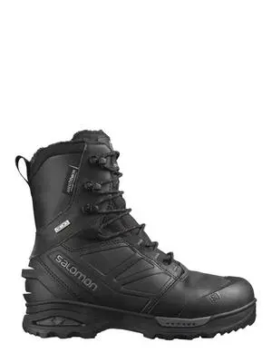 SALOMON Lace-Up Panelled Boots Black