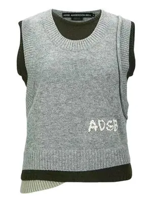 Andersson Bell Layered Sleeveless Vest - Grey