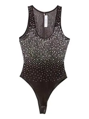 Alex Perry Embellished Bodysuit - Brown