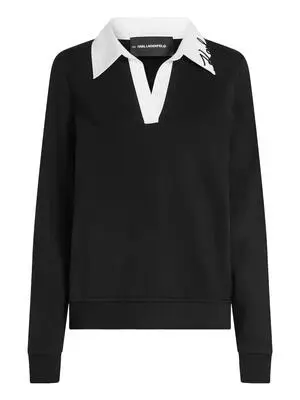 KARL LAGERFELD Logo-Embroidered Sweater