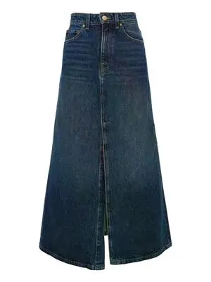 Ulla Johnson Anais Maxi Denim Skirt - Blue