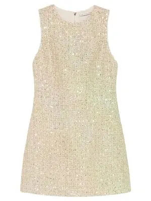 ALICE + OLIVIA Detail-Embellished Sleeveless Mini Dress