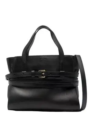 Moschino Small Buckle-belt Tote Bag - Black