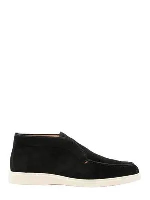 Santoni Suede Desert Boots - Black