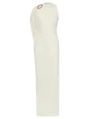 Christopher Esber Column Maxi Dress With Pin Embellishment - White