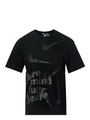NIKE X COMME DES GARÇONS Logo-print T-shirt - Black