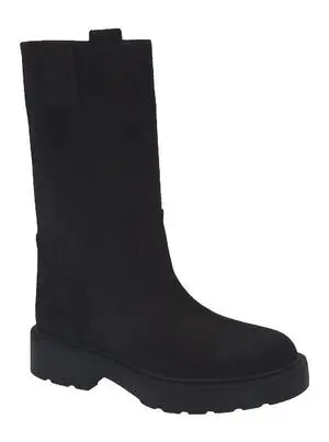 Jeffrey Campbell Obsidian Platform Boots Black Distressed Suede