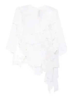 ALAINPAUL Ruffled Top - White