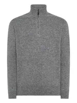 Seventy Half-zip Long-sleeve Sweater - Grey