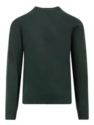 FILIPPO DE LAURENTIIS Crew-neck Ribbed Sweater - Green