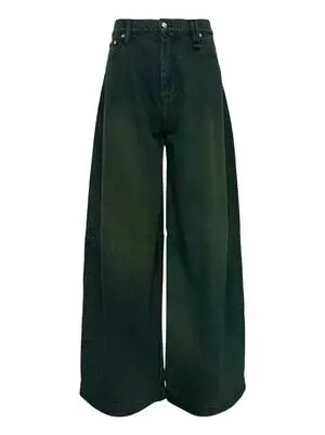 Simone Rocha Belt-loops Jeans - Green
