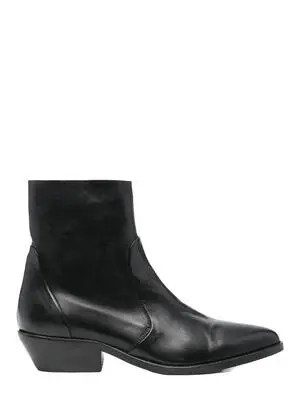 JULIE DEE 40mm Pointed-toe Boots - Black