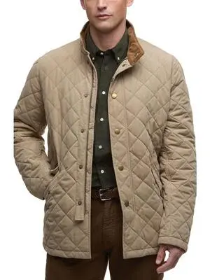 Barbour Diamond Quilted Jacket - Military Brown
