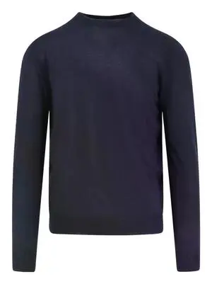 FILIPPO DE LAURENTIIS Crew-Neck Knitted Sweater Blue