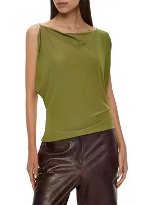 Christopher Esber Disconnect Jersey Sling Top - Green