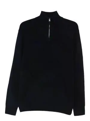 Aspesi Zip-neck Sweater - Blue