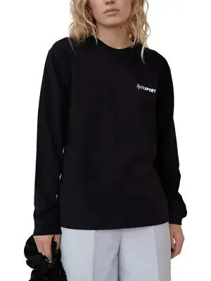 OPÉRASPORT Logo-printed Long-sleeve T-shirt - Black