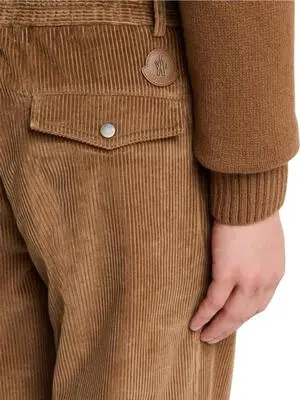 Moncler Corduroy Tailored Pants - Brown