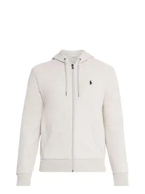 Ralph Lauren Double-Knit Full-Zip Hoodie Grey Htr